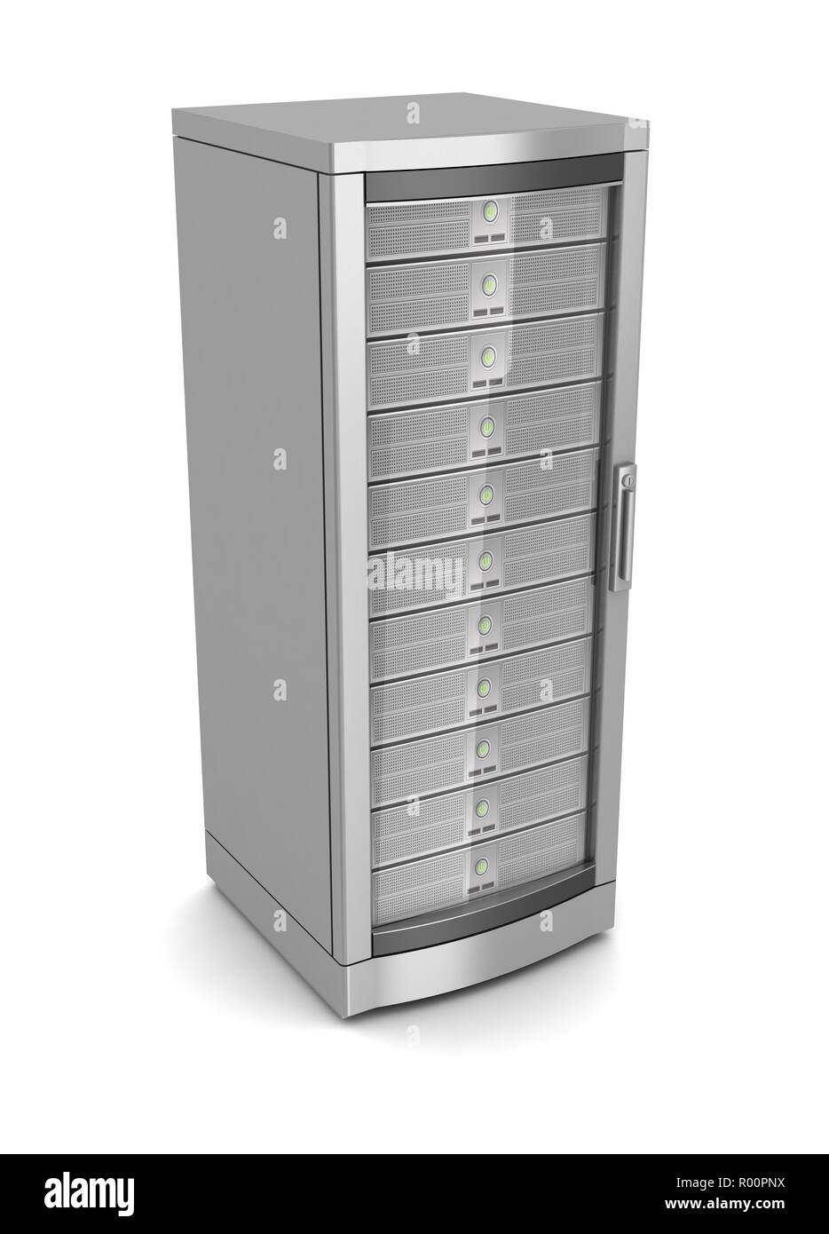 Computer network server room 3d Black and White Stock Photos & Images ...