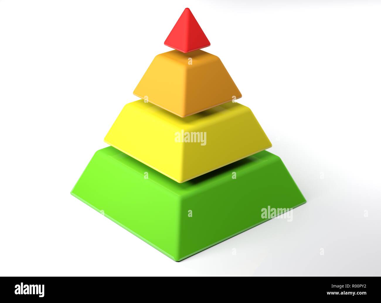 Pyramid of options - 3D rendering Stock Photo - Alamy