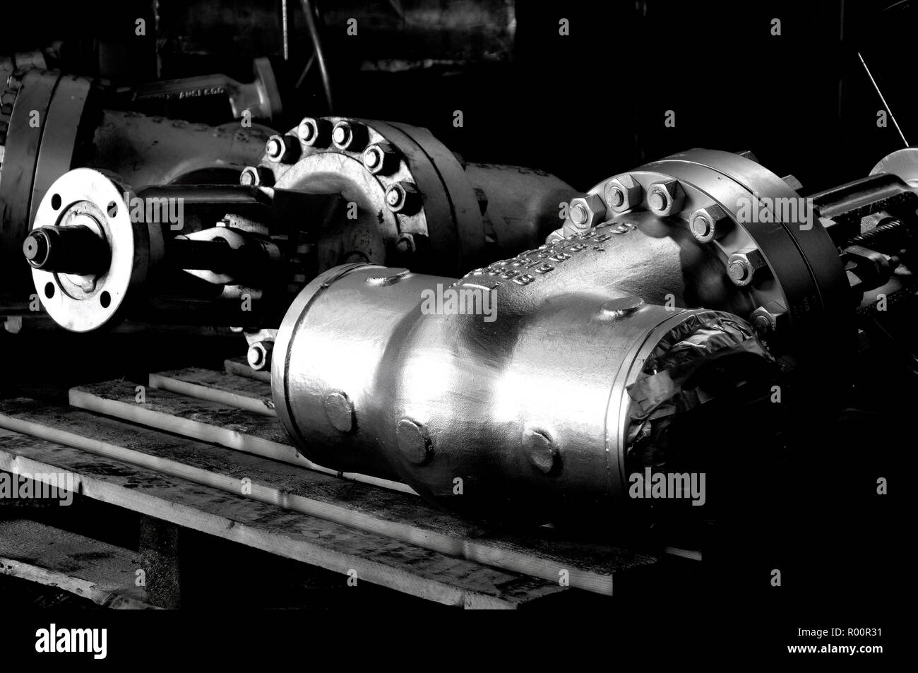 Heavy duty valves Stock Photo - Alamy