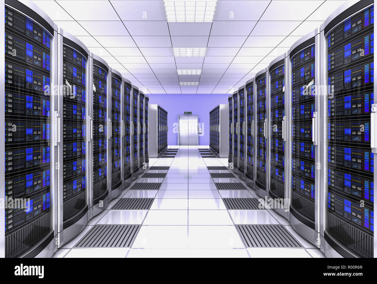 Computer network server room 3d hi-res stock photography and images - Alamy