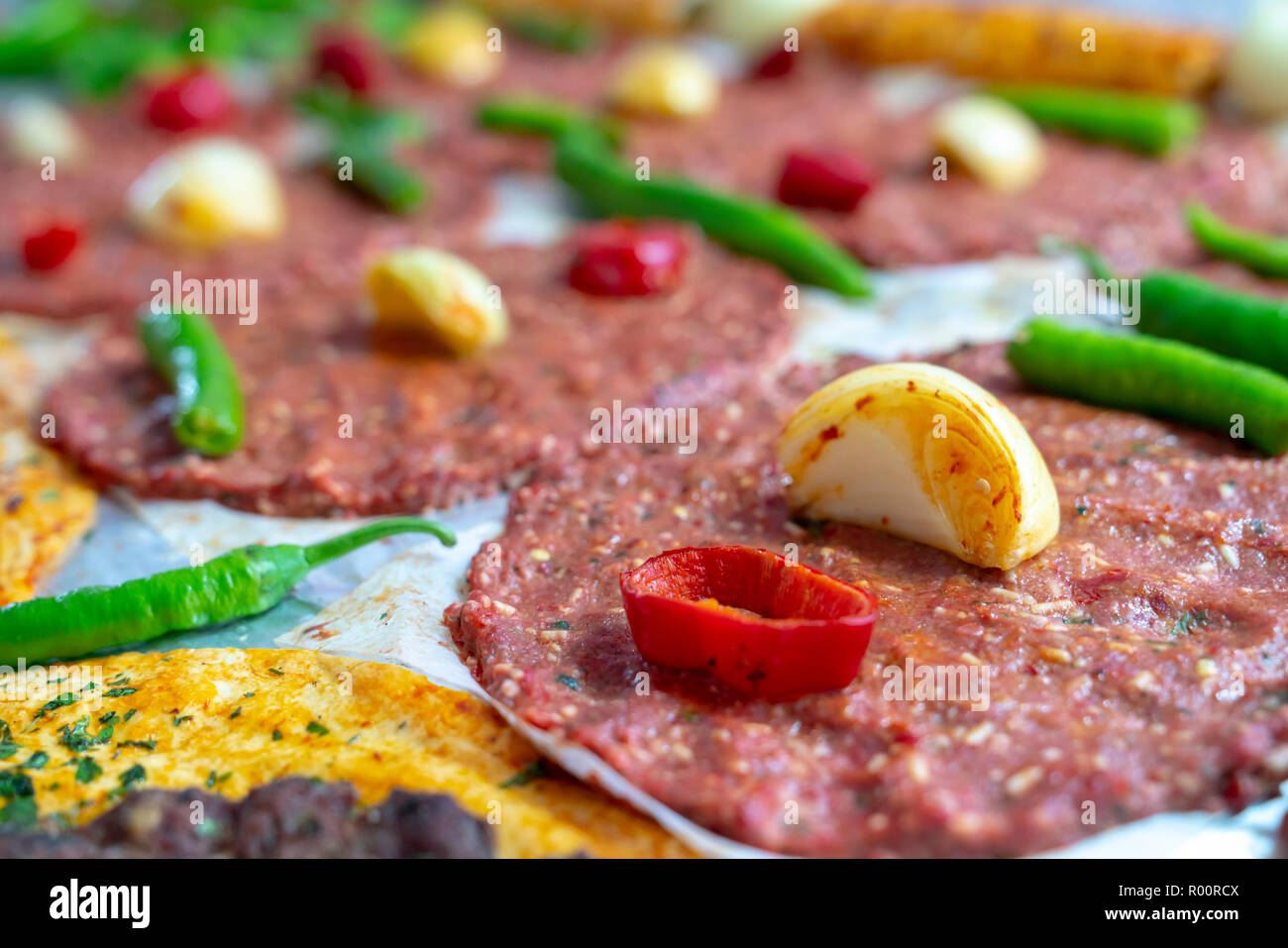 Turkish paper kebab, Turkish kagit kebabi, Antakya kagit kebap Stock ...