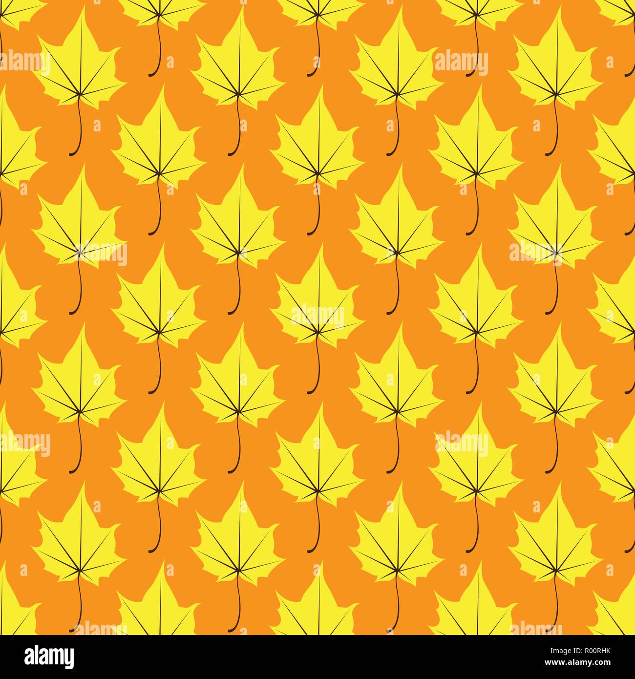 Maple yellow leaf Stock Vector Images - Alamy