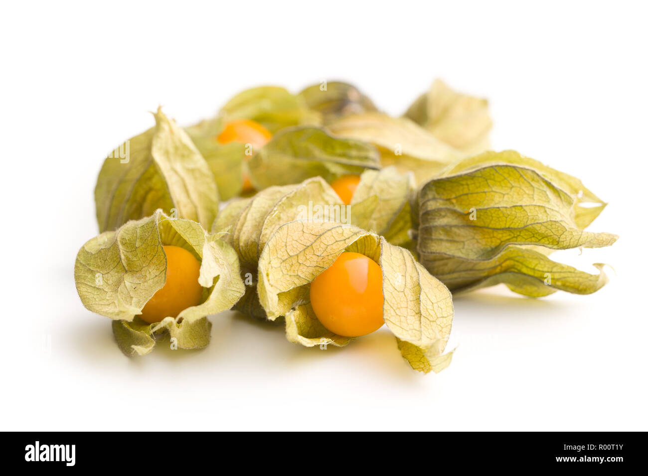 Physalis peruviana fruit isolated on white background Stock Photo - Alamy