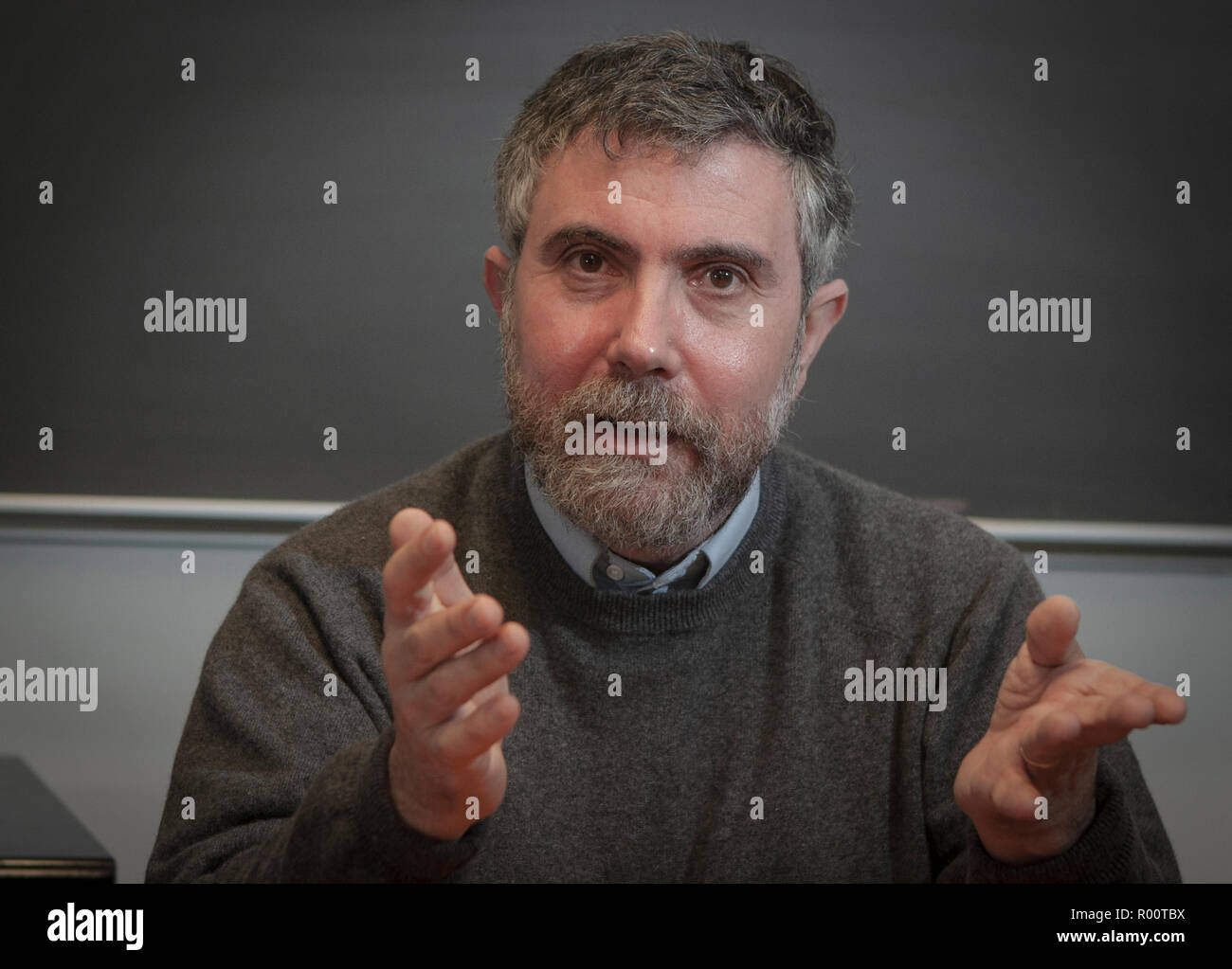 The Nobel Prize-winning New York Times Op-Ed columnist Paul Krugman. He ...