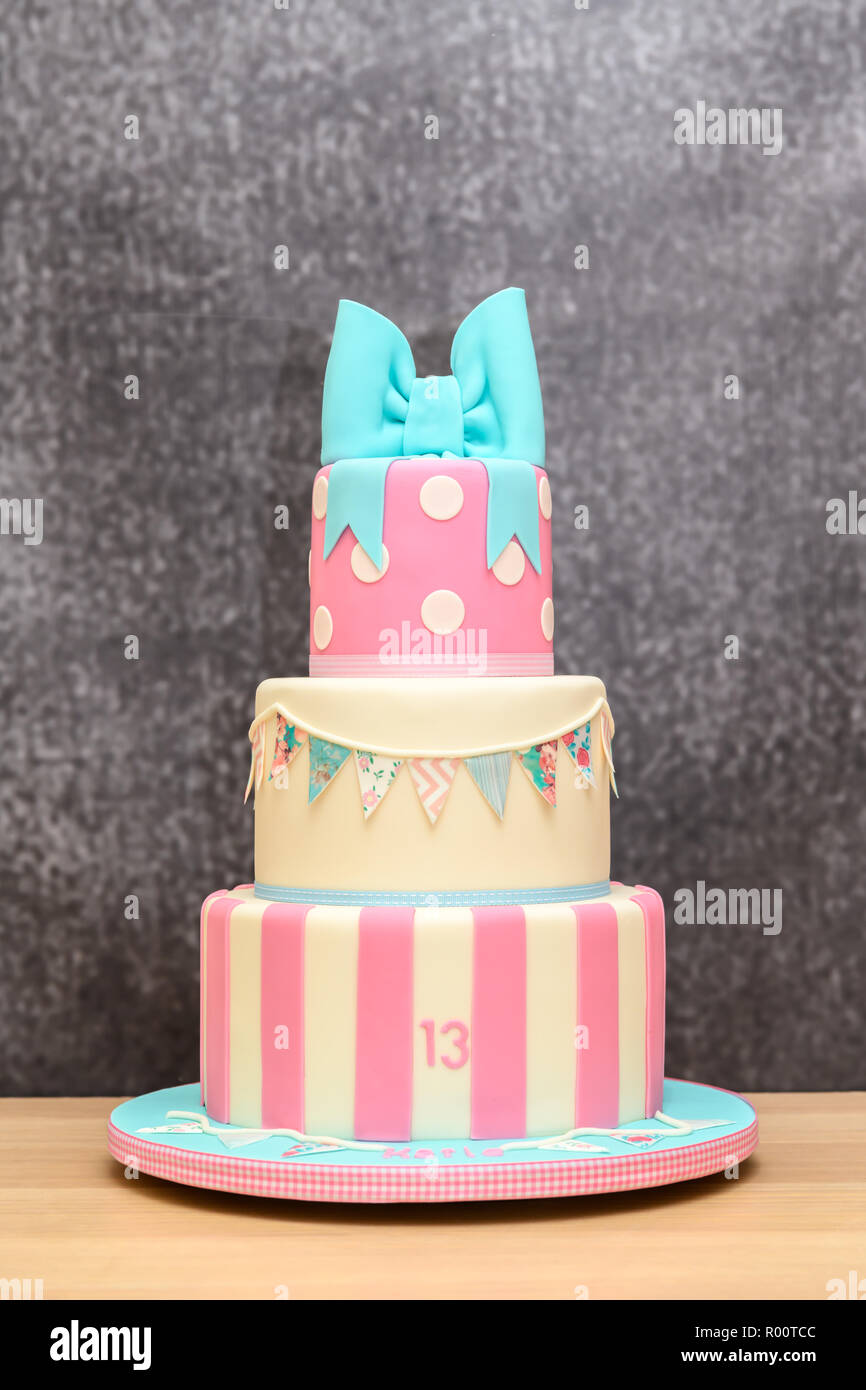 Home made novelty birthday cake Stock Photo - Alamy