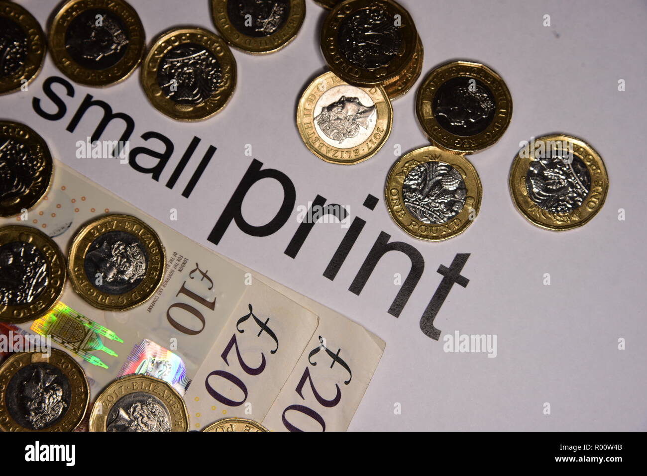 Contract Small Print Costs High Resolution Stock Photography and Images ...