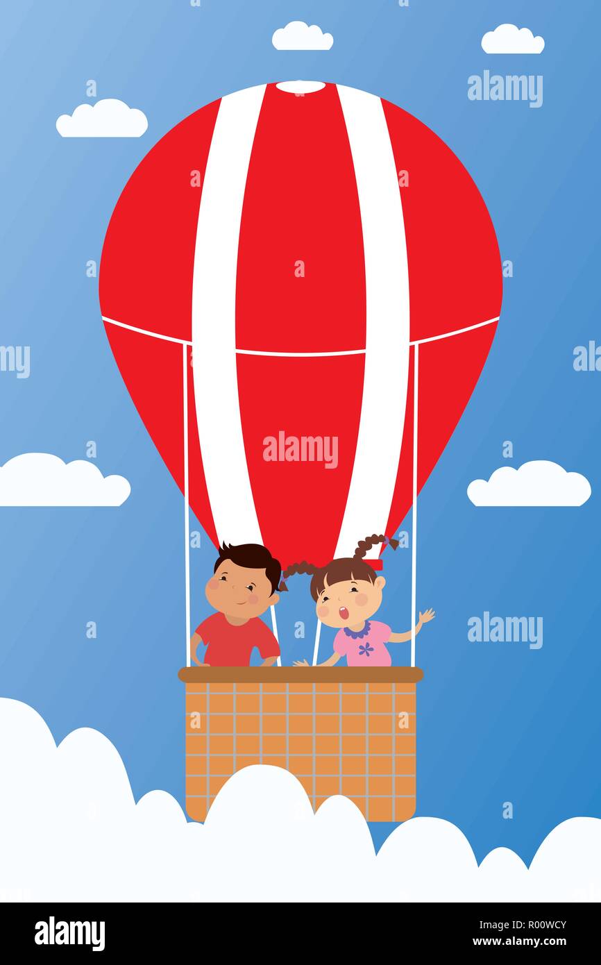 Hot air balloon cartoon hi-res stock photography and images - Alamy