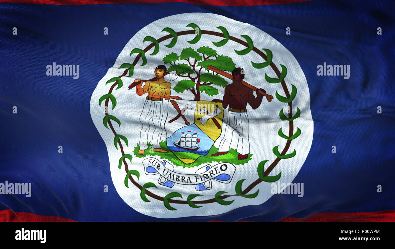 Fabric flag belize hi-res stock photography and images - Alamy
