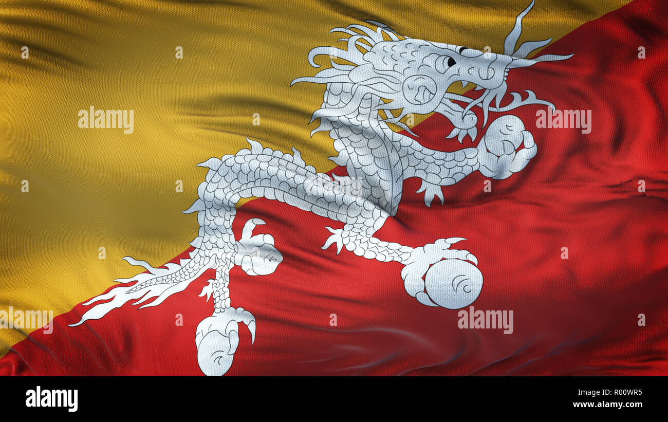Bhutan national flag light hi-res stock photography and images - Alamy