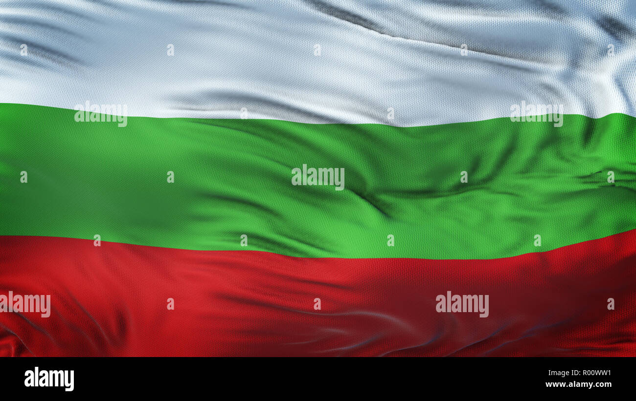BULGARIA Realistic Waving Flag Background Stock Photo - Alamy