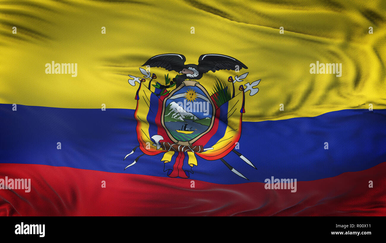3d waving flag ecuador hi-res stock photography and images - Alamy
