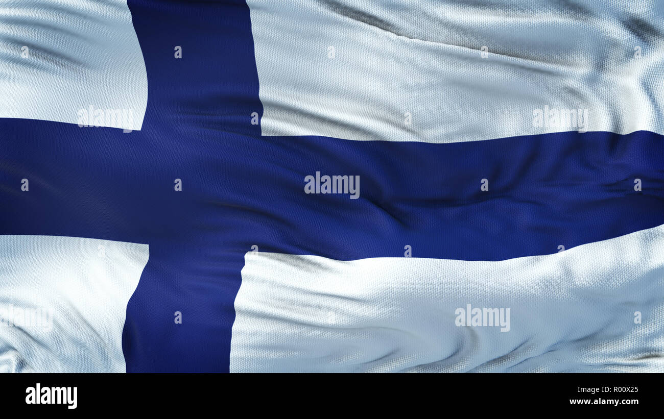 FINLAND Realistic Waving Flag Background Stock Photo - Alamy