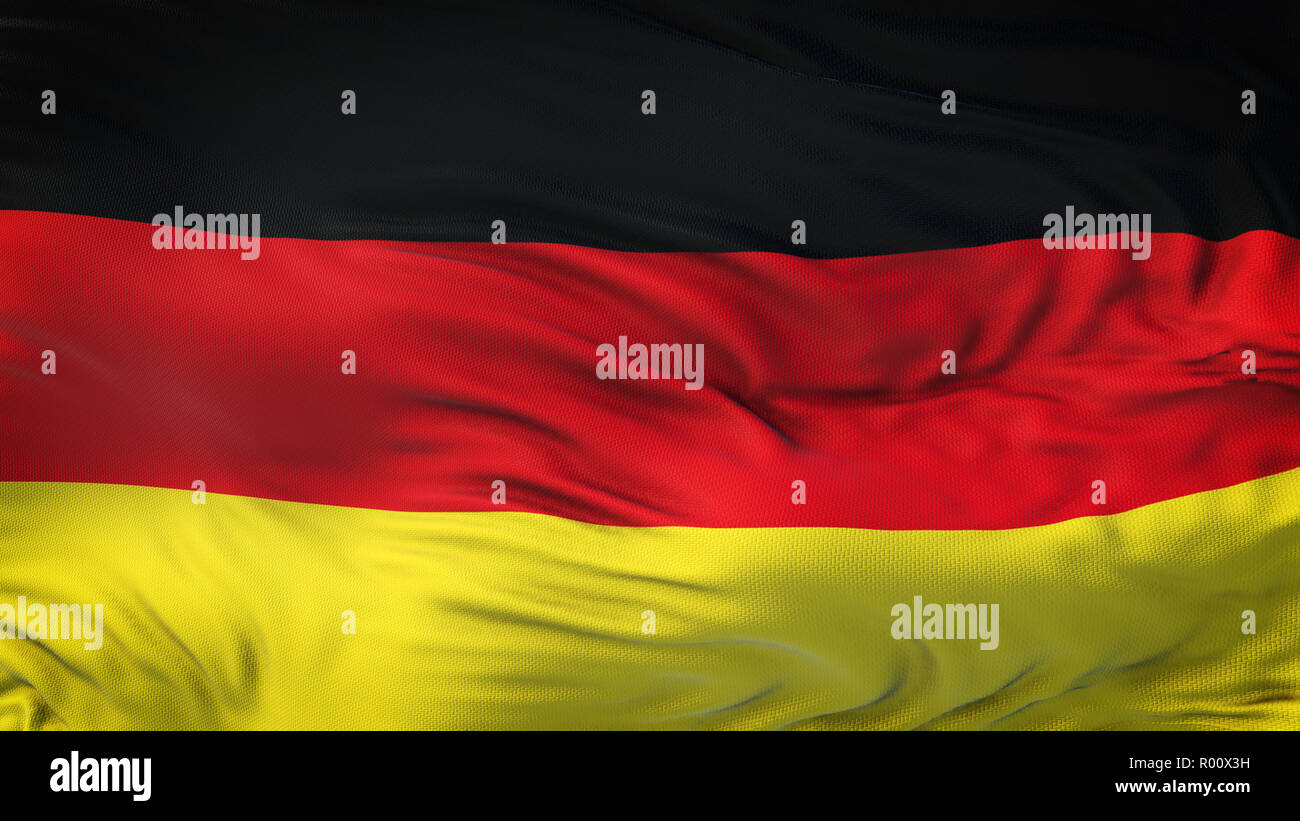 GERMANY Realistic Waving Flag Background Stock Photo - Alamy
