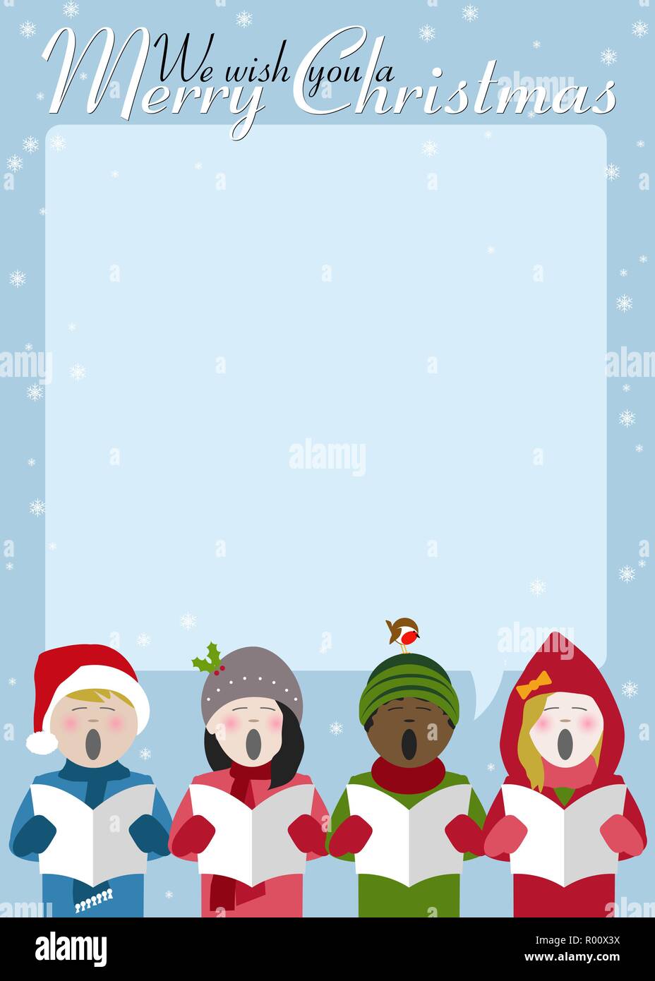 Christmas caroling snow hi-res stock photography and images - Alamy