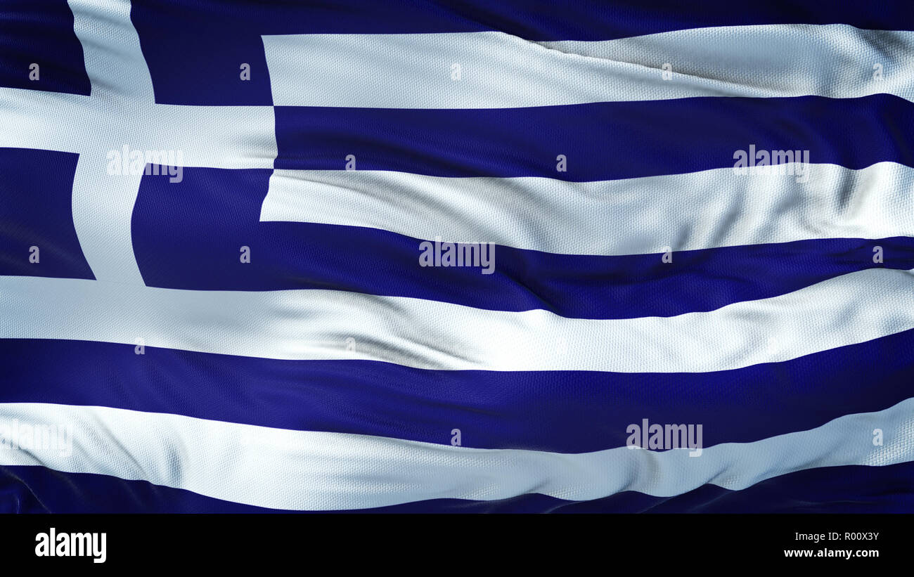 GREECE Realistic Waving Flag Background Stock Photo - Alamy