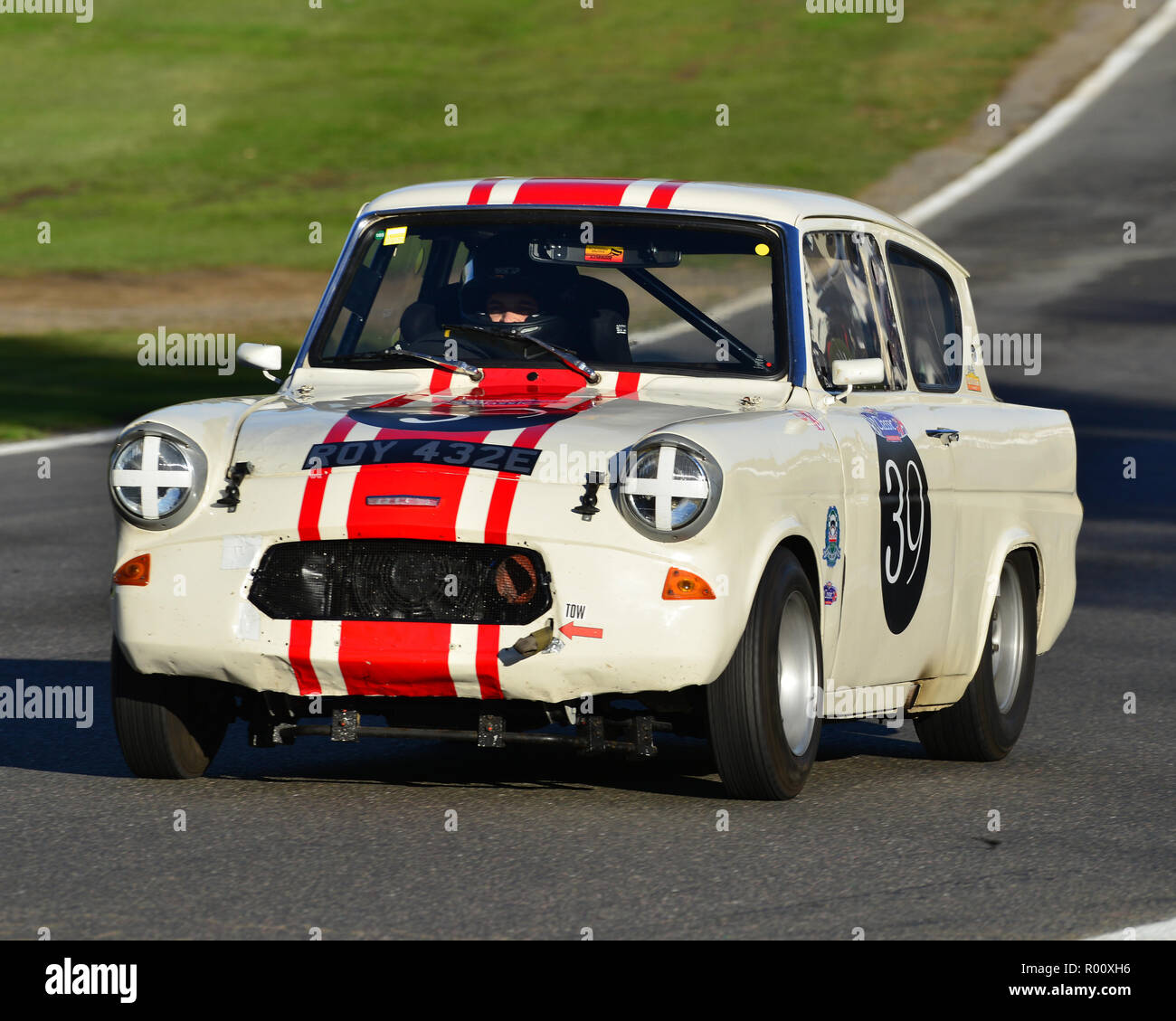 Alex Williams, Ford Anglia 105E, Classic Touring Car Racing Club, Pre ...