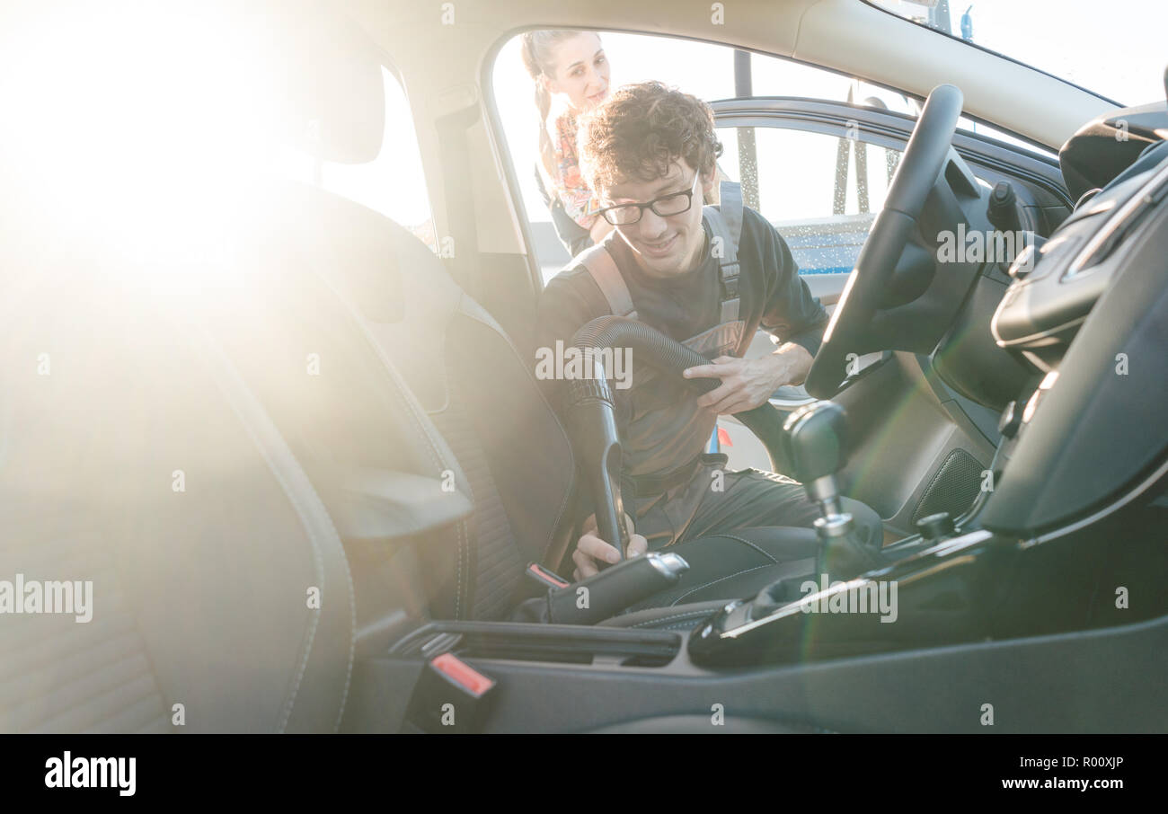 Cleaning inside car hi-res stock photography and images - Alamy
