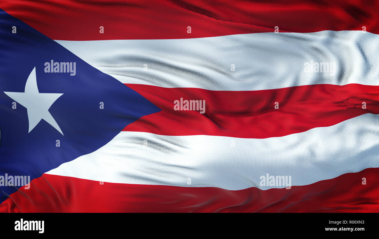 Puerto rico waving closeup hi-res stock photography and images - Alamy