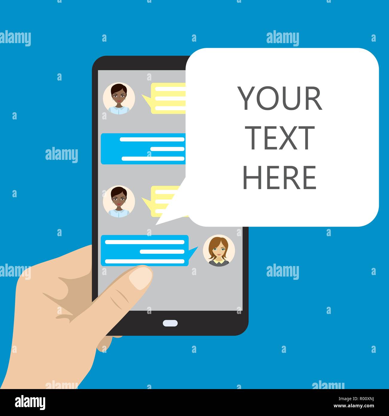 Blank message Stock Vector Images - Alamy