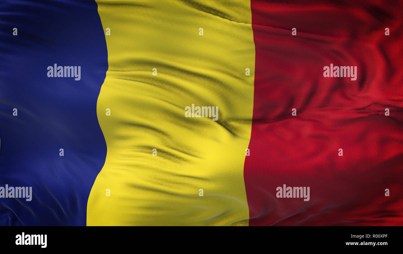 Romania flag realistic waving hi-res stock photography and images - Alamy