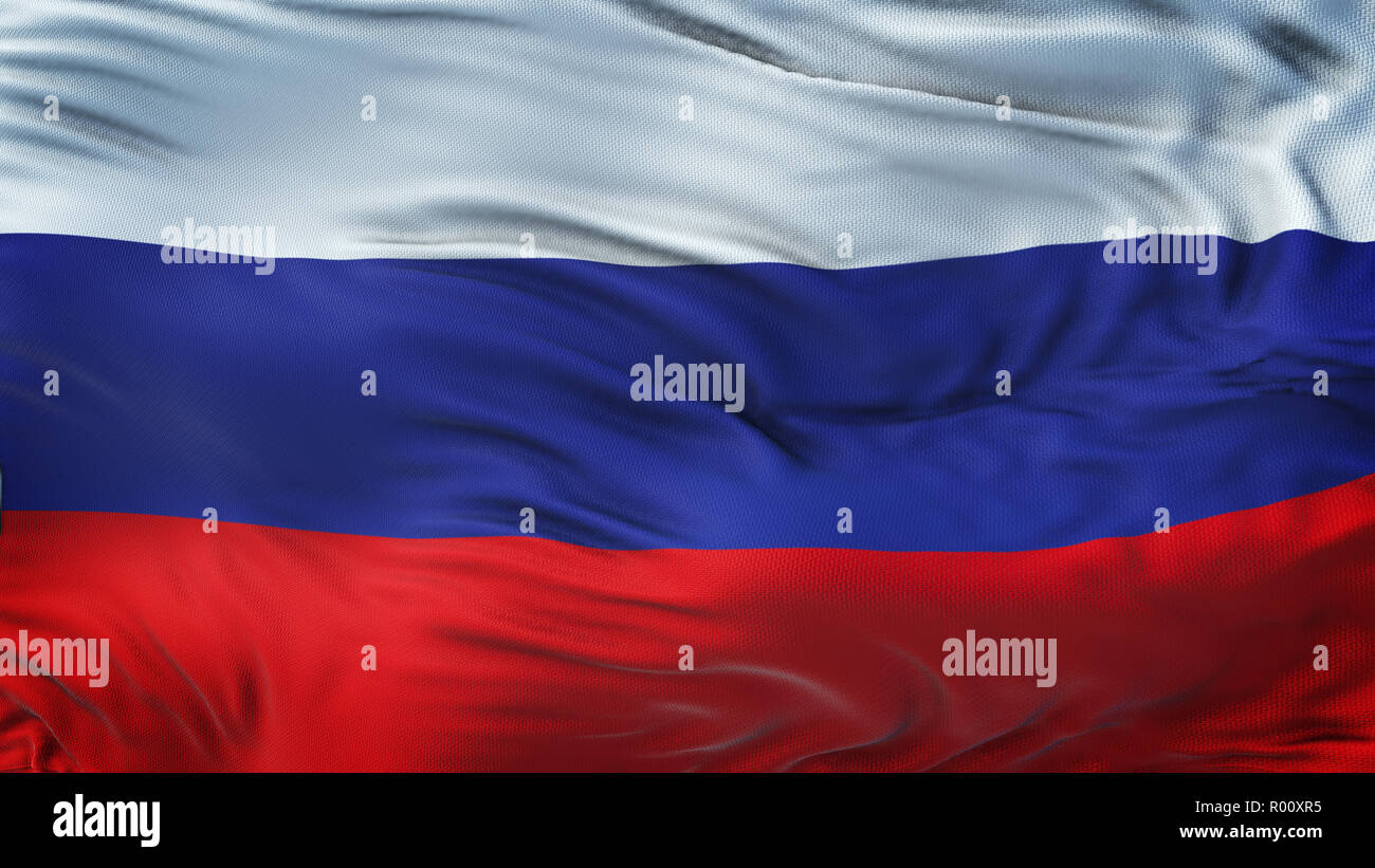 RUSSIA Realistic Waving Flag Background Stock Photo - Alamy