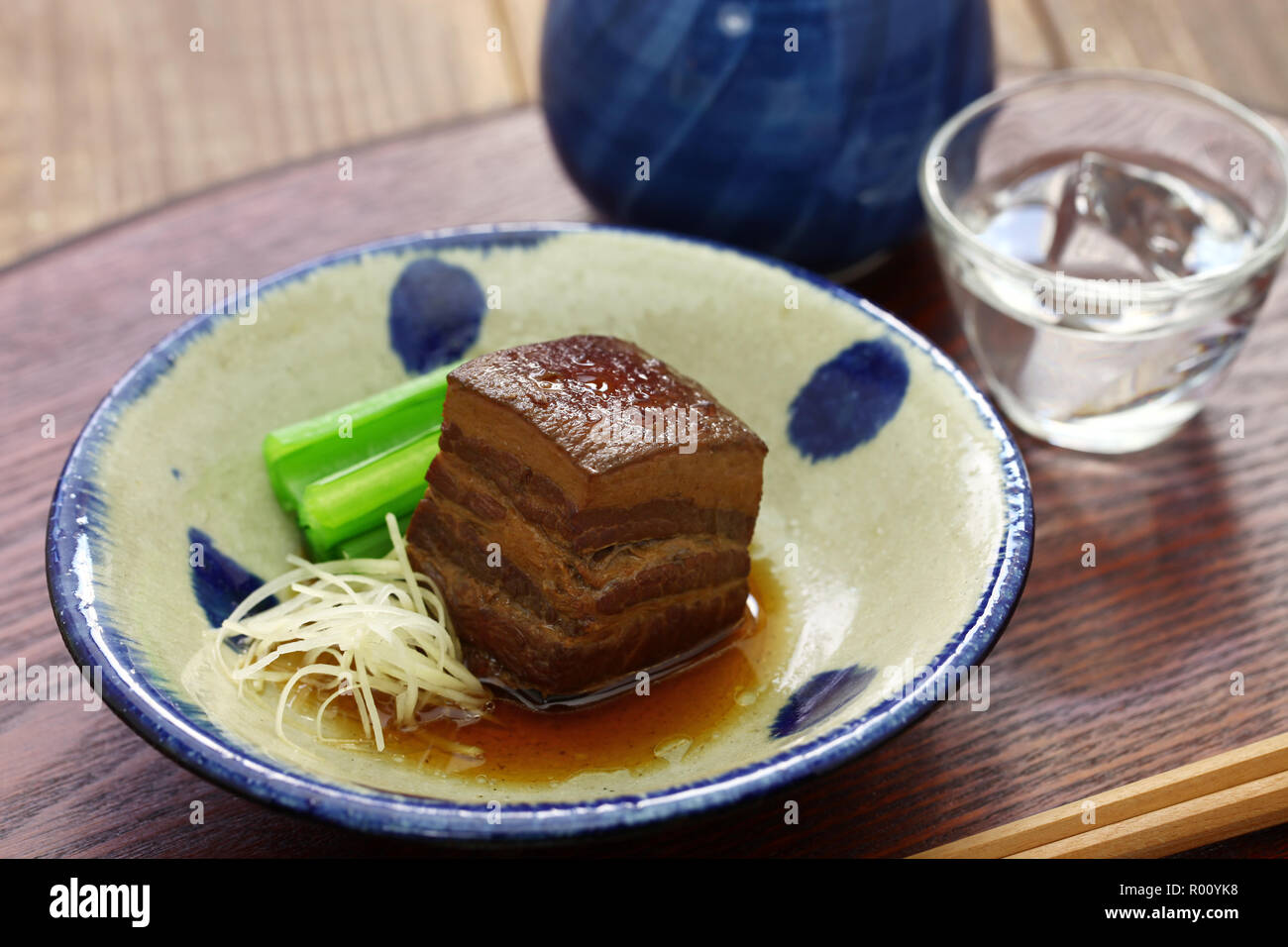 braised pork belly, dongpo pork, okinawa rafute Stock Photo - Alamy