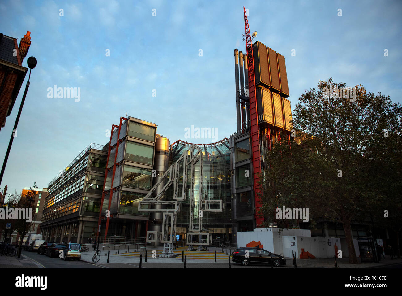 A general view of Channel 4's current headquarters on Horseferry Road ...