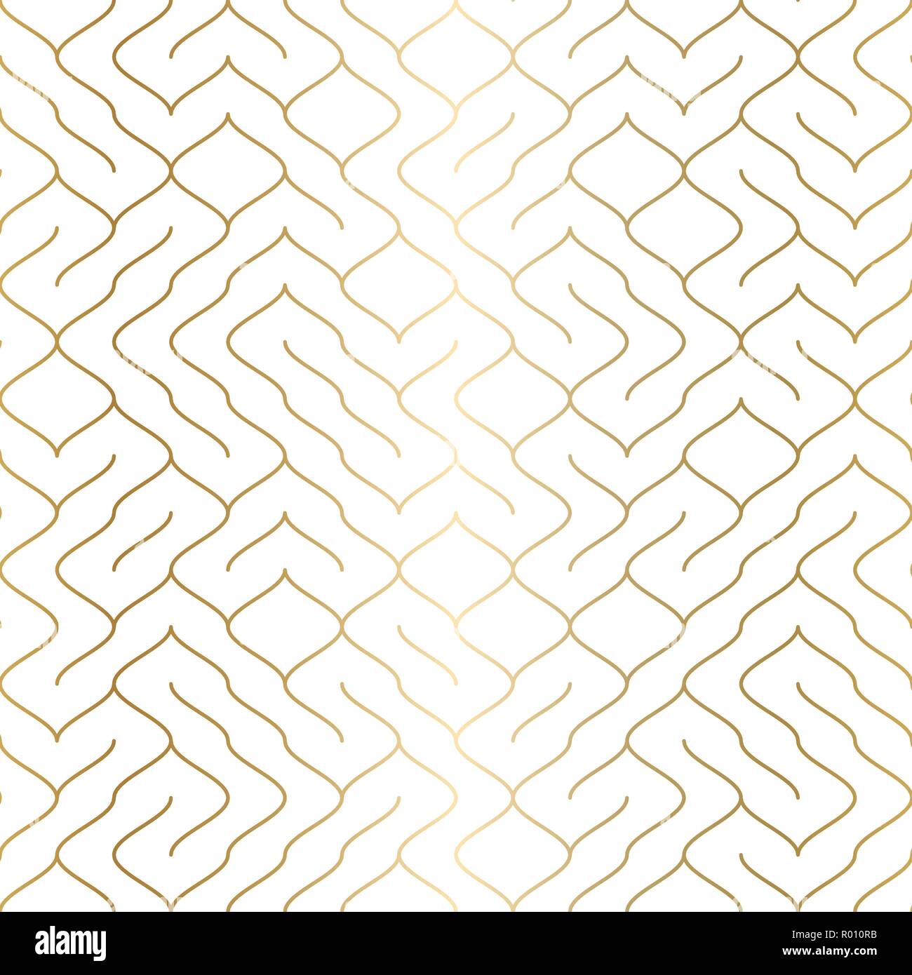 Geometric White Seamless Pattern Background Simple Graphic Print Vector Repeating Line Texture