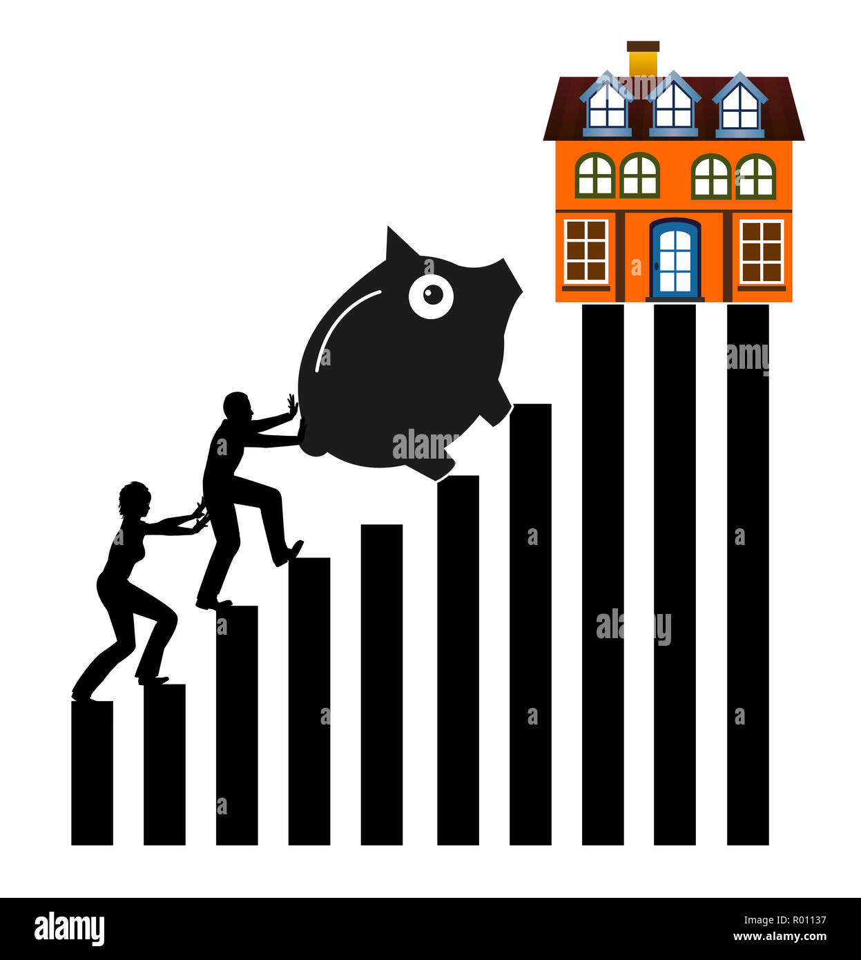 Couple buying new home Cut Out Stock Images & Pictures - Alamy