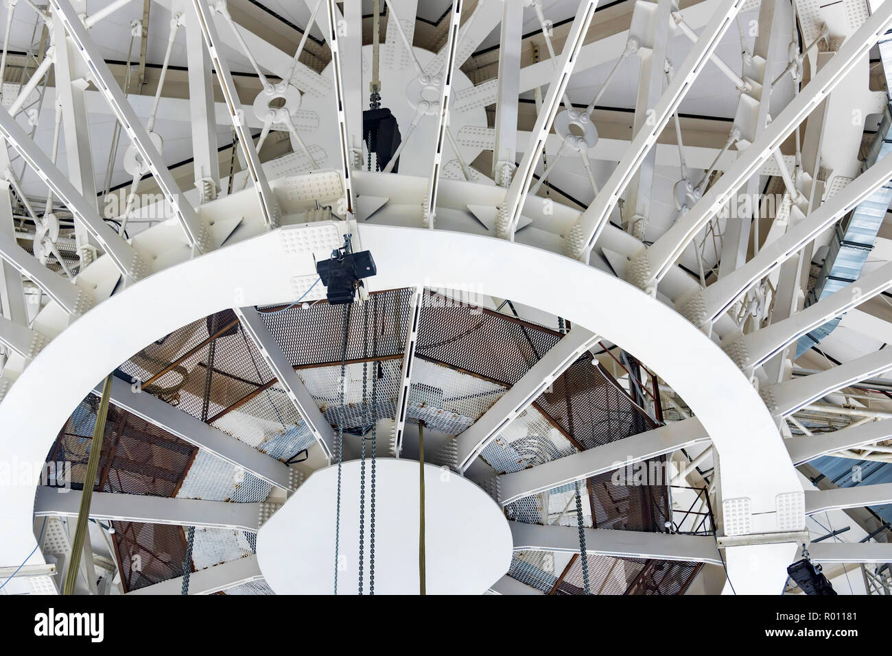 Ceiling above modern hockey rink or stadium Stock Photo - Alamy
