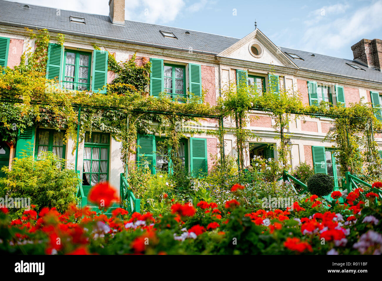 House and garden of Claud Monet, famous french impressionist painter in ...