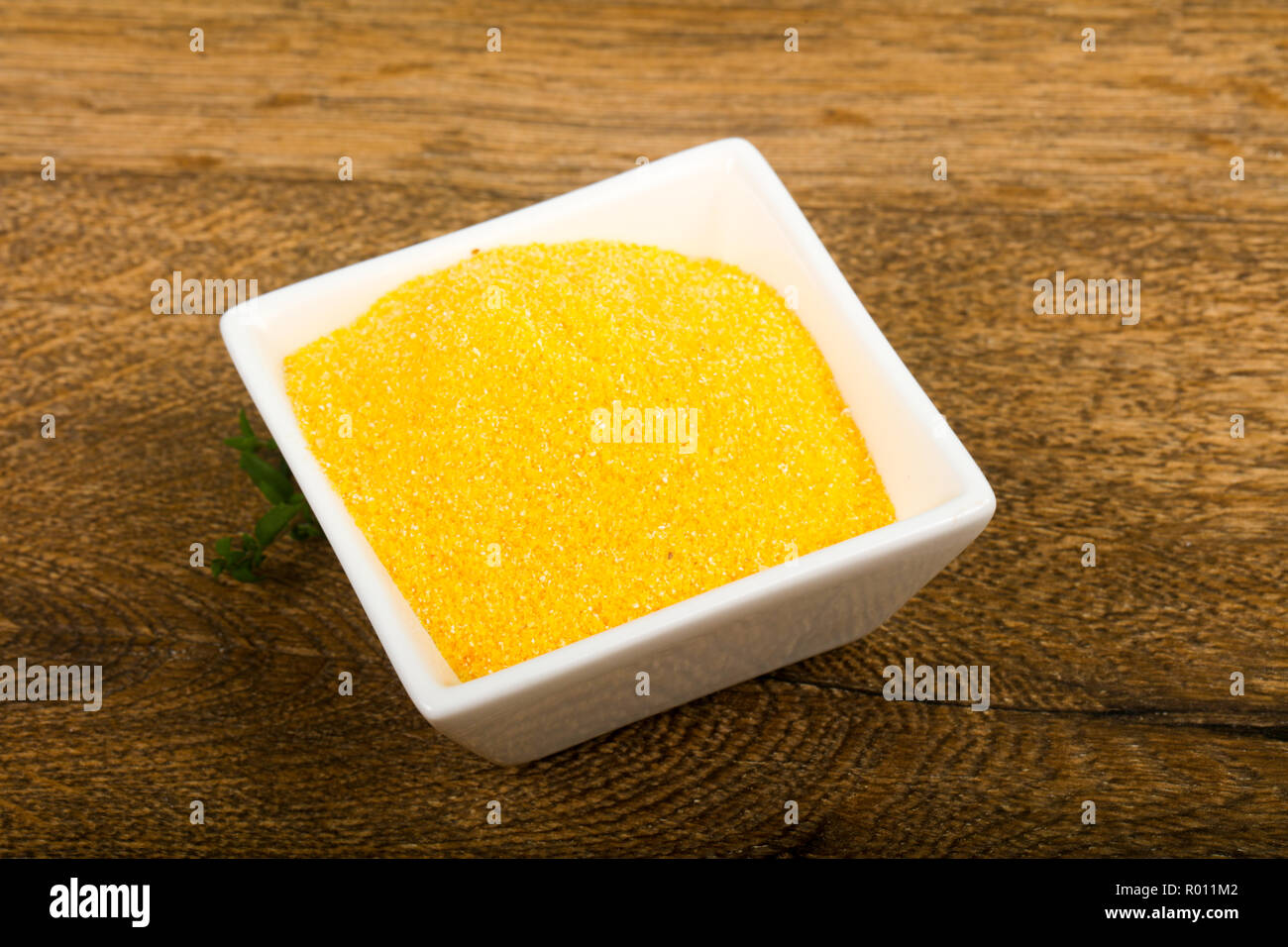 Raw polenta ready for cooking Stock Photo - Alamy