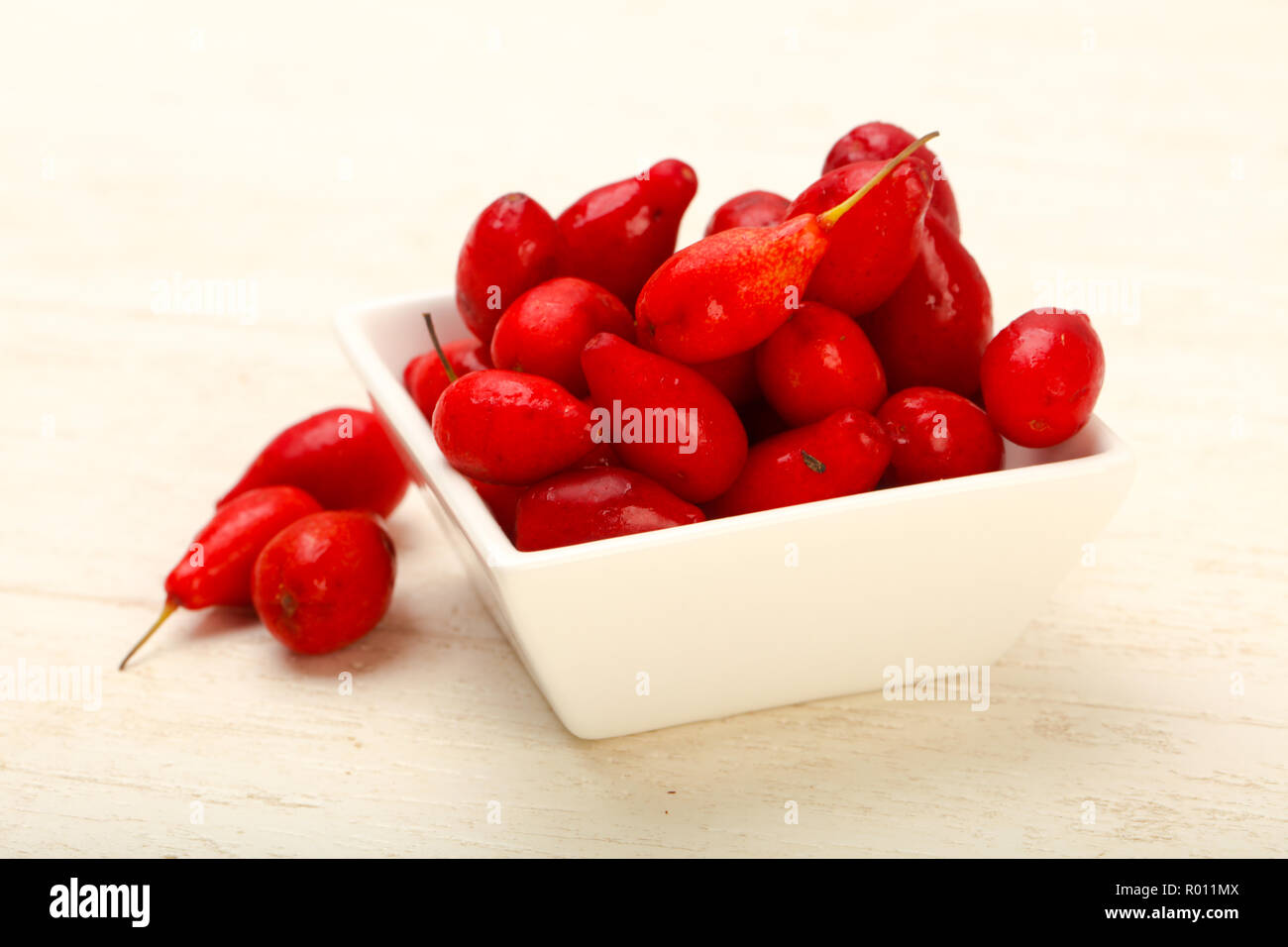 The cornel fruit Stock Photo - Alamy