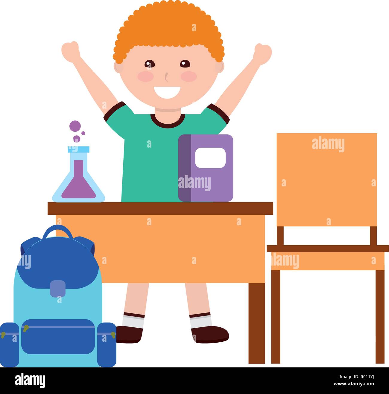 school boy cartoon Stock Vector Image & Art - Alamy