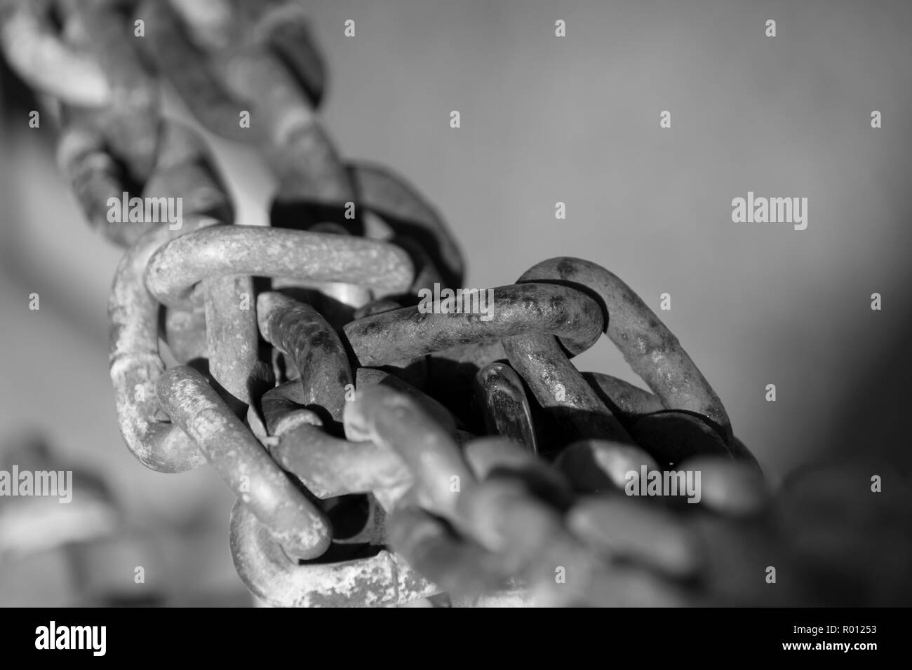 Rusty anchor Black and White Stock Photos & Images - Alamy