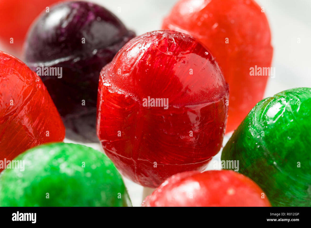 Sweet Homemade Sugar Sucker Candy on a Stick Stock Photo - Alamy