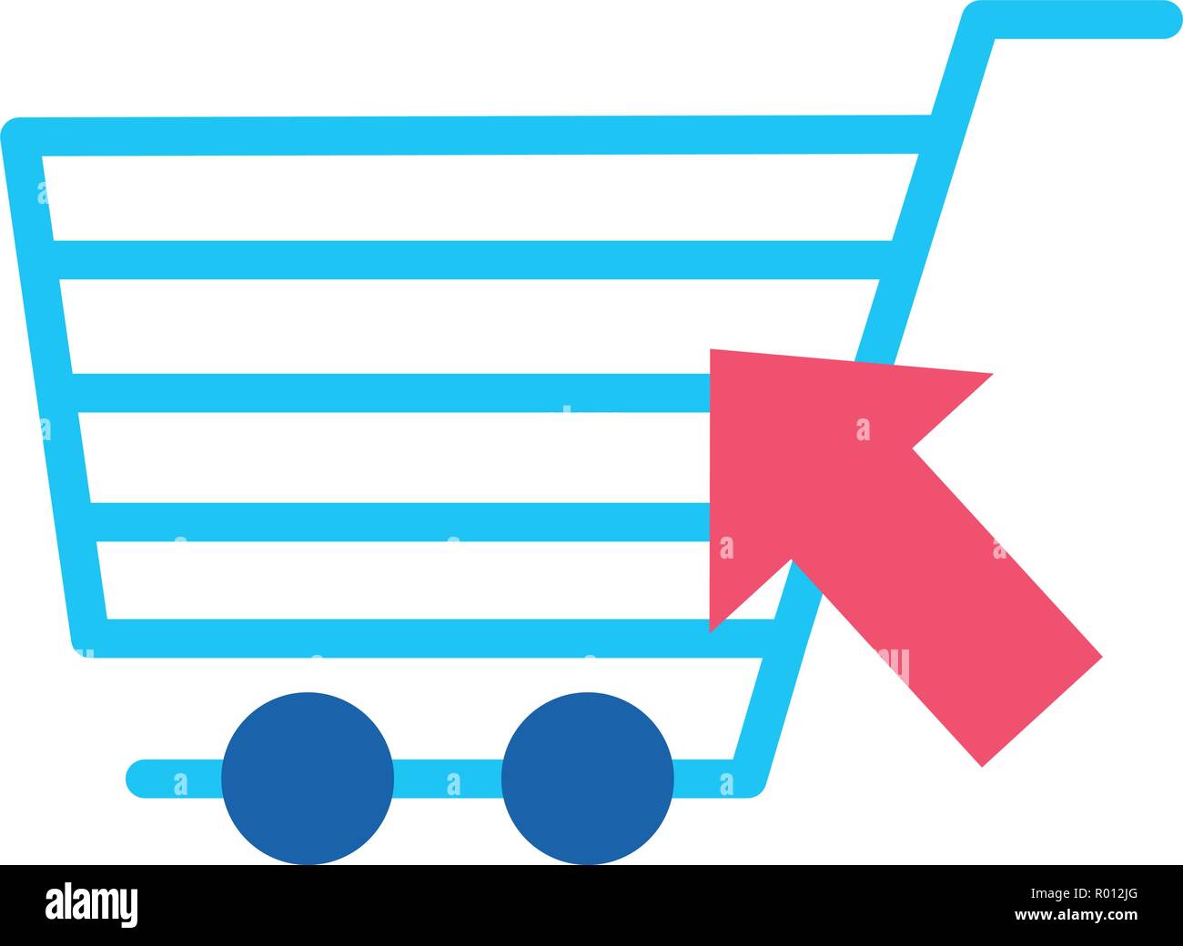 Clicking shopping online Stock Vector Images - Alamy
