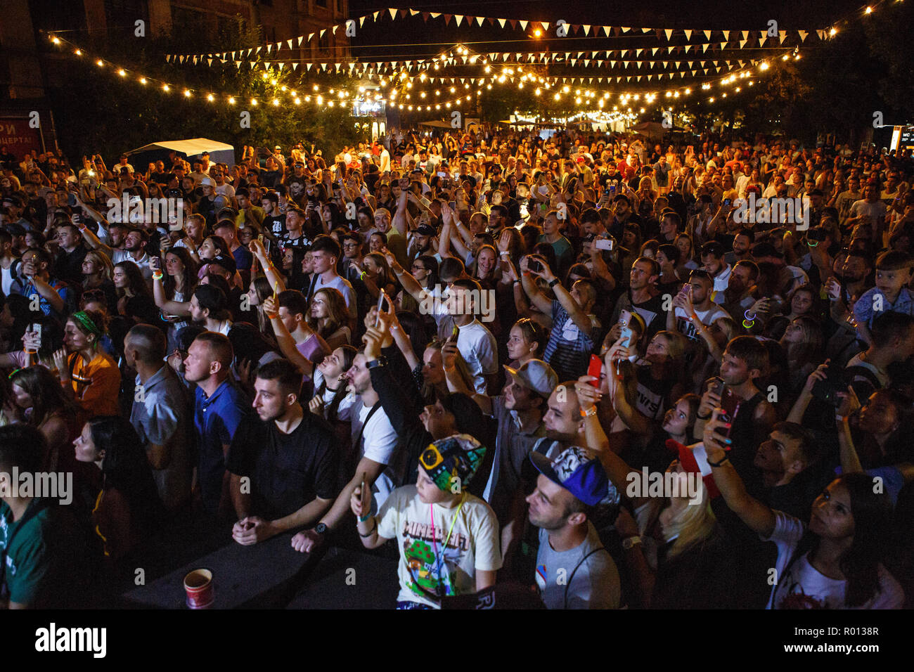 Rap Concert Crowd From Stage