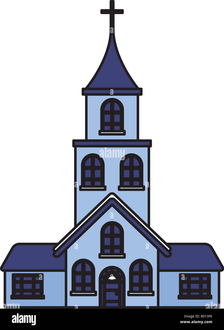 church bulding on white background Stock Vector Image & Art - Alamy