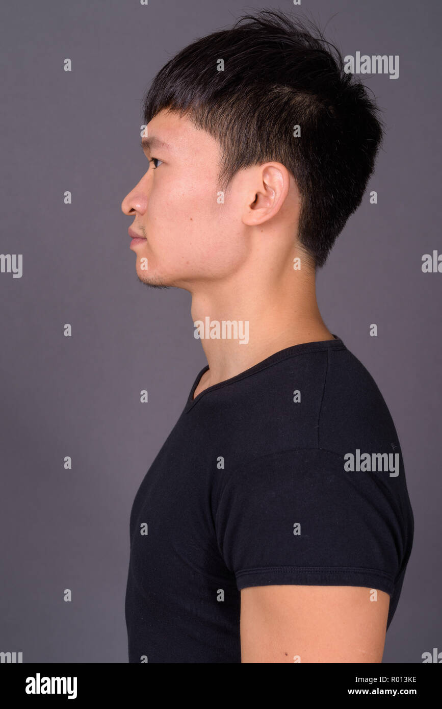 Chinese man profile hi-res stock photography and images - Alamy