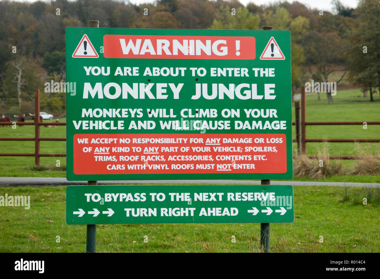 Complete with warning signs for car drivers and vehicle owners, the ...