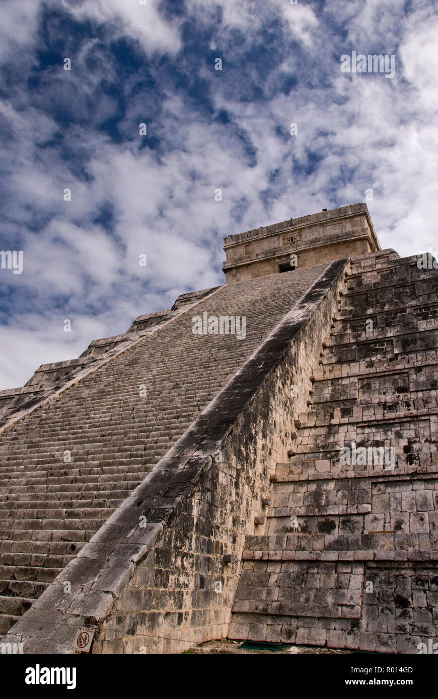 El Castillo, also known as the Temple of Kukulcan, is a Mesoamerican step-pyramid at the Chichen ...