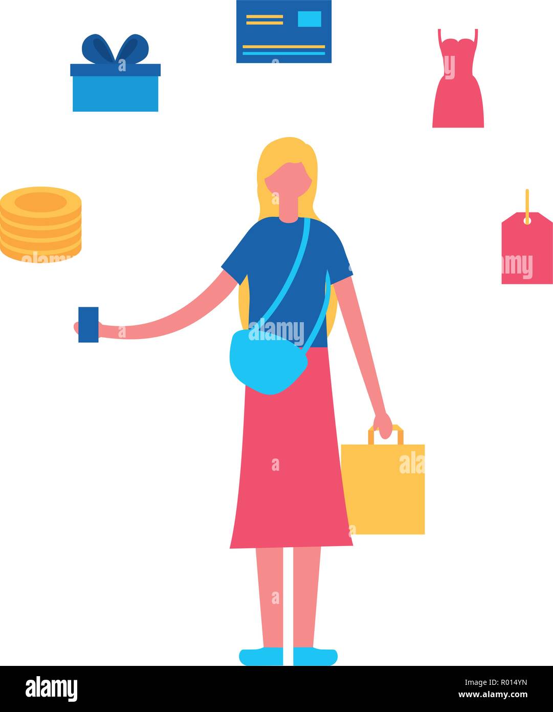 African american woman buying Stock Vector Images - Alamy