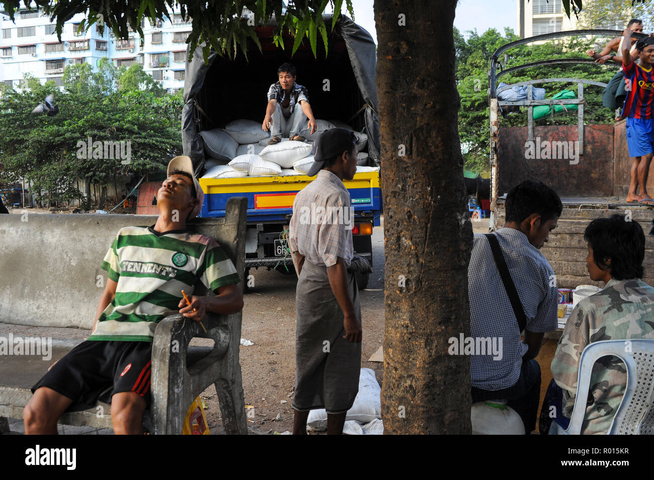 Rice bags hi-res stock photography and images - Alamy
