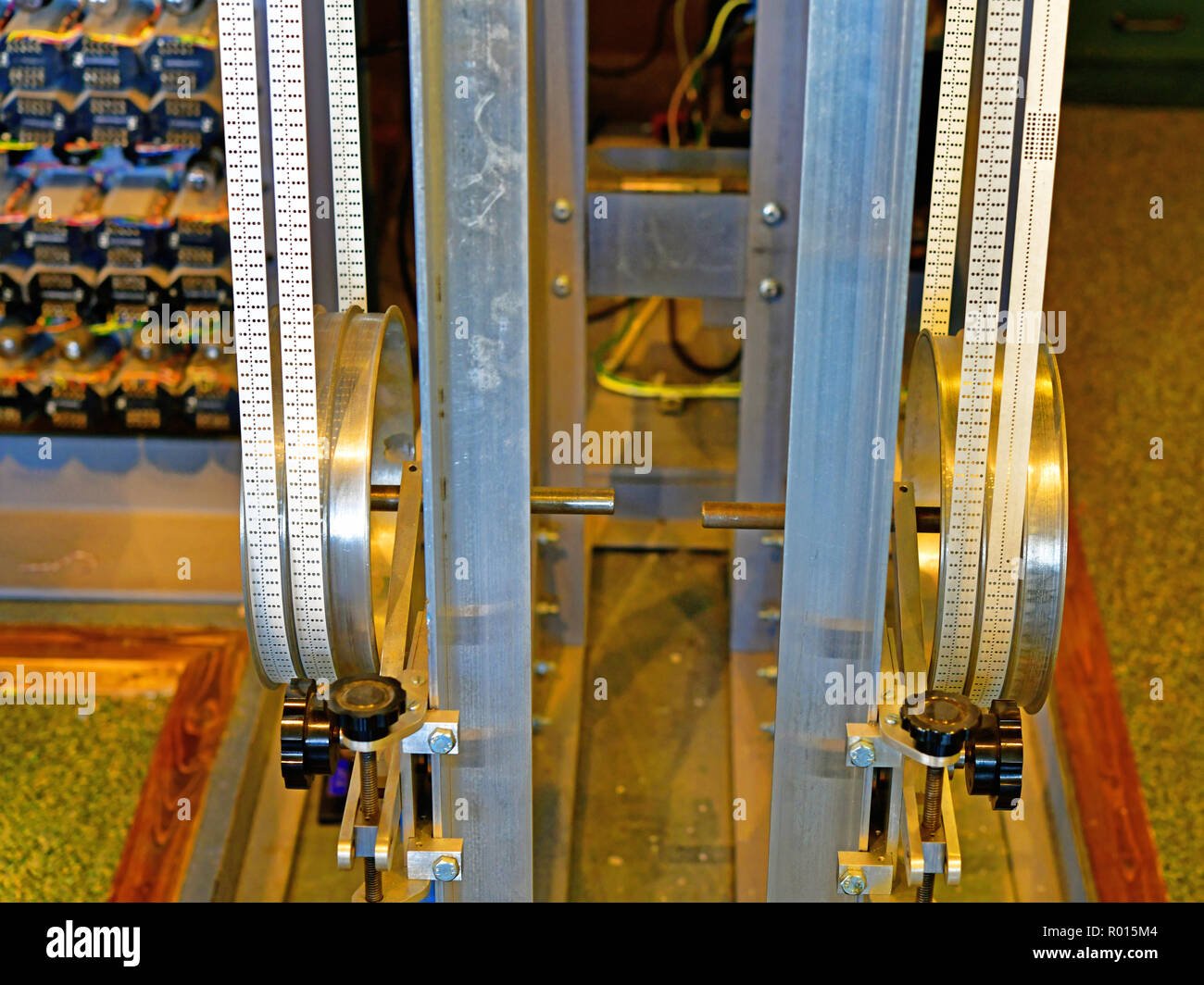 Bletchley Park punched paper tape data uploading machine Stock Photo ...