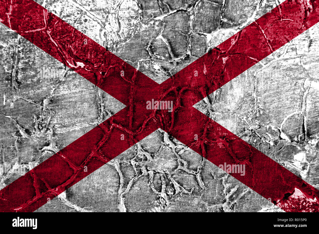 Alabama state grunge flag, United States of America Stock Photo - Alamy