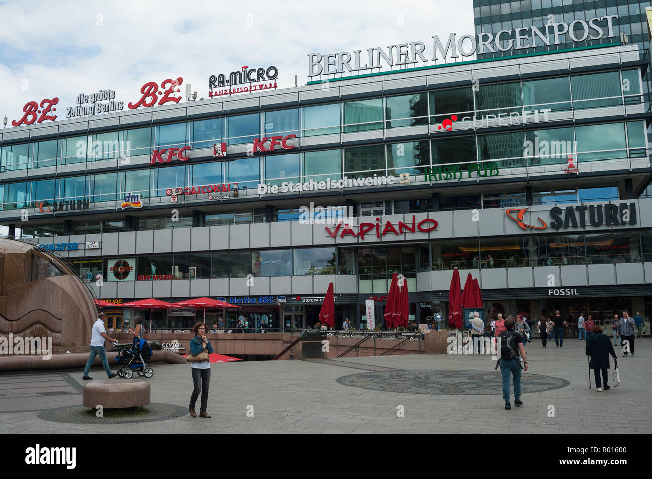 Europa center shopping mall hi-res stock photography and images - Alamy