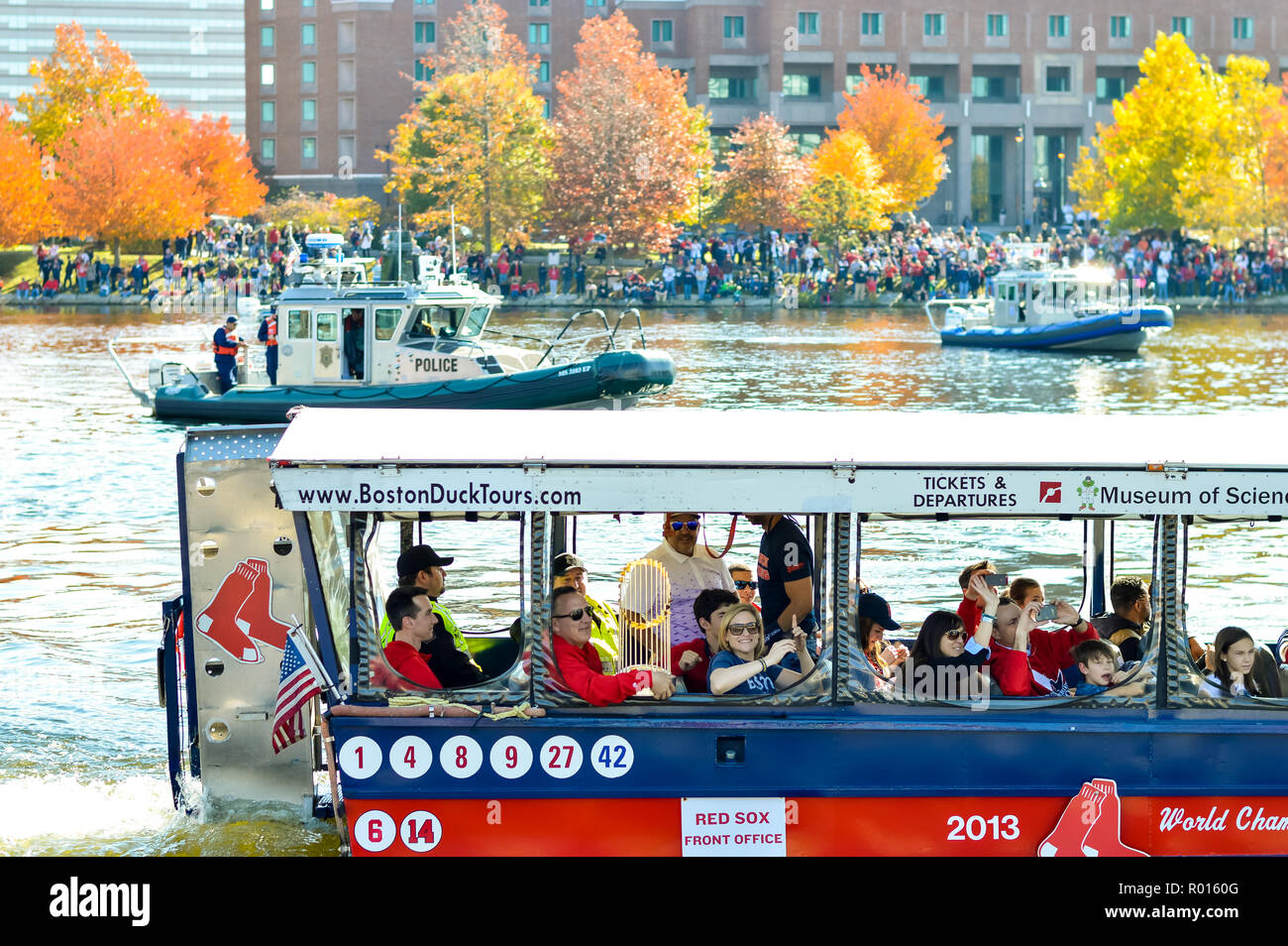 2013 Red Sox World Series Champions Duck Boat Parade Stock Photo - Alamy