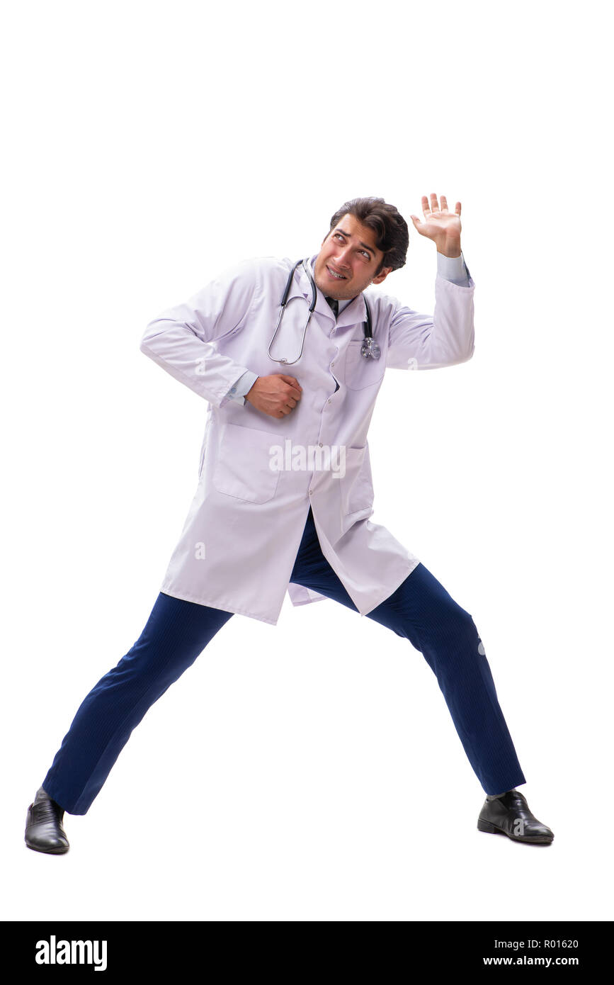 Young handsome doctor under hi-res stock photography and images - Alamy