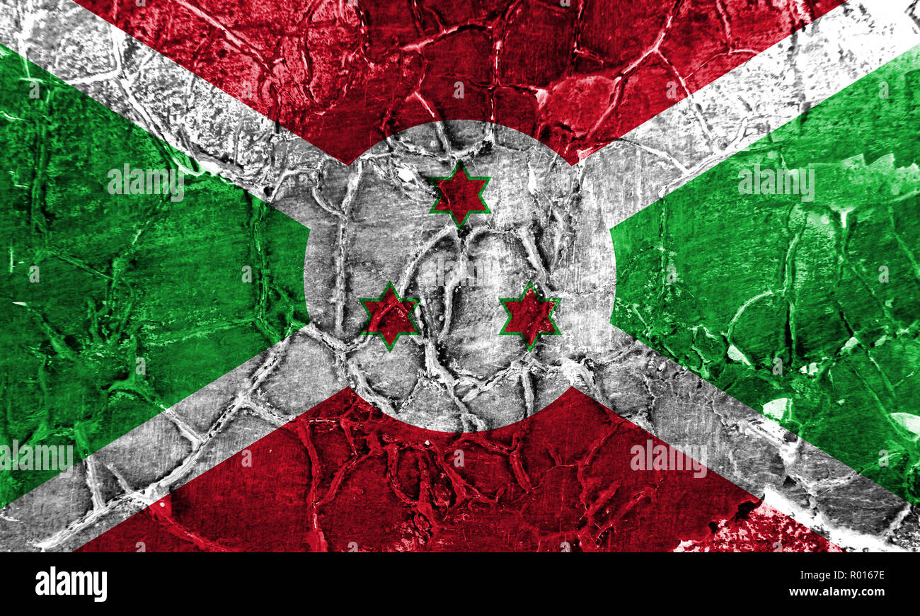 Burundi grunge flag hi-res stock photography and images - Alamy